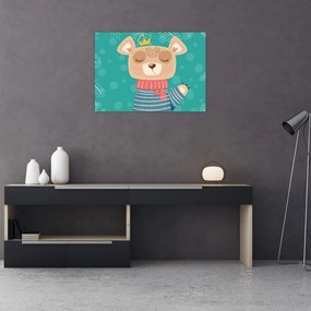 Obraz - Mávající medvídek (70x50 cm)