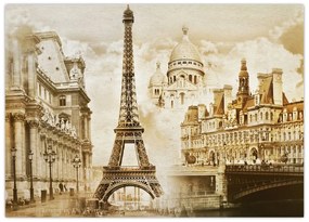 Obraz - Pařížské památky (70x50 cm)
