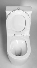 Sapho Turku WC kombi 36 x 85 x 64 cm spodní/zadní odpad Vortex Rimless keramika bílá PC104V