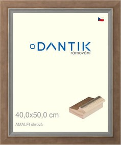 DANTIK rámeček 40x50 | AMALFI okrová (Plexi Čiré)