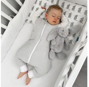 Babysteps Mušelínový spací pytel s nohavicemi - GRAY Velikost: XS (6-12m)