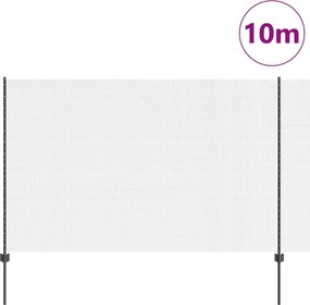 Svařovaná drátěná plotovina s tyčkami 10 x 1,5 m Šedá Síťovina 3336574