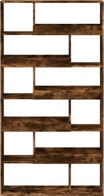 Knihovna kouřový dub 100 x 33 x 187,5 cm kompozitní dřevo 3309352