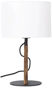 Stolní lampa PINUS 1xE27/40W/230V bílá/dřevo