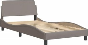 Postel s matrací Dover taupe 100 x 200 cm textil 3208348