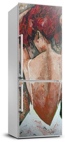 Wallmuralia Nálepka fototapeta lednička Žena 60x180 cm