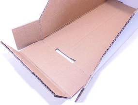 KARTON PAK Úložné boxy na oblečení, organizéry do skříně BÍLÝ KARTON 20x54cm