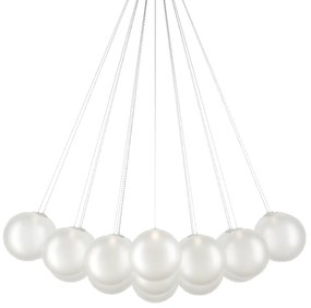 Lodes Random Cloud 23 ø28, závěsné svítidlo LED 23 x 5W 2700K, bílé sklo, rozměr 172x139cm