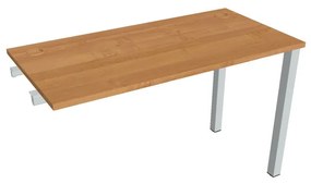 Stůl pracovní řetězící rovný 120 cm hl. 60 cm - Hobis Uni UE 1200 R Dekor stolové desky: olše, Barva nohou: Stříbrná
