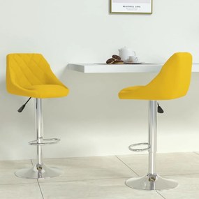 vidaXL Barové stoličky 2 ks samet [335309] Barva: horčicově žlutá