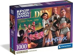 CLEMENTONI Puzzle K-Pop: Lovkyně démonů: Huntrix / 1000 dílků / 70 x 5