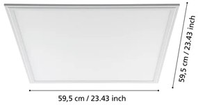 Eglo 96153 - LED stropní panel SALOBRENA LED/40W/230V