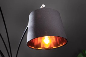 Noble Home Černo - zlatá kovová stojací lampa Levero, 202 cm