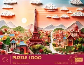 TREFL Puzzle Paper Art: Paříž / 1000 dílků / 68,3 x 48 cm