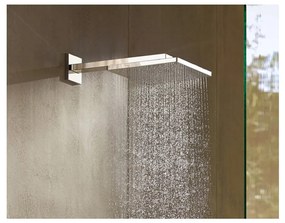 Hansgrohe Raindance E - Horní sprcha 300 1jet se sprchovým ramenem, kartáčovaný černý chrom 26238340