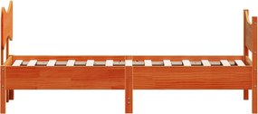 Postel bez matrace voskově hnědá 75 x 190 cm masivní borovice 3216407