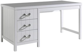 OnaDnes -20% Bílý lakovaný pracovní stůl Vipack Lewis 150 x 70 cm