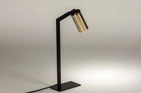 Stolní minimalistická lampa Benett Black and Gold