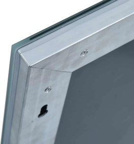 Koupelnové nástěnné zrcadlo s LED osvětlením 60 x 50 cm 144726