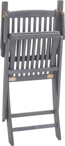 vidaXL Skládací zahradní židle 6 ks masivní akáciové dřevo [3065519] Barva: Hnědá