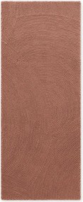 Ručně tkaný vlněný běhoun v terakotové barvě 80x200 cm Calmio – Hanse Home