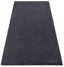 Dywany Luszczow Kusový koberec BUNNY antracit, imitace králíčí kožešiny Rozměr koberce: 140 x 190 cm