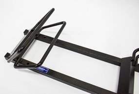 Stojan na kola na zeď s držáky na 45° jednostranný řadový KACERLE (KS-640) Počet stání: pro 5 kol, Povrchová úprava: prášková barva (černá struktura)
