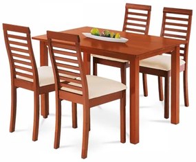 Jídelní set pro 4 osoby 1+4 třešeň, jídelní stůl a židle AUT-4000 TR2