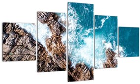 Obraz skal a moře (125x70 cm)