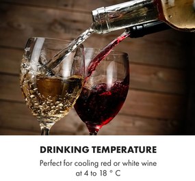 Vinetage 12 Uno, chladnička na víno, 12 lahví, 46l, 4-18°C, 40dB, sklo