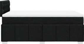 Box spring postel s matrací černá 120x190 cm textil 3287016