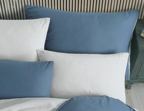 Bavlněné povlečení Color Petrolejovo Smetanové Velikost: 140x200 + 70x90 cm