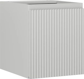 Mexen Rivel, koupelnová skříňka 40 cm, 1 dvířka, s drážkami, šedá matná, 91A21-04047-1-BF62
