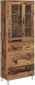 Vysoký bufet Staré dřevo 69,5 x 34 x 90 cm Kompozitní dřevo 3402695
