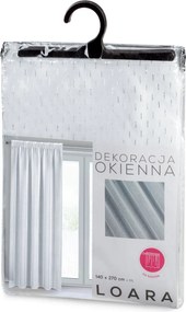 ZÁCLONA NA PÁSCE LOARA 140X270 CM BÍLÁ