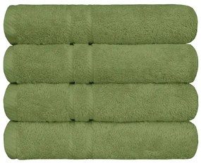 SCANquilt bavlněný ručník COTTONA zelená žínka 15 x 21 cm