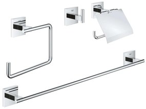 Grohe QuickFix Start Cube - Set koupelnových doplňků 4 v 1, chrom 41115000