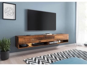 TV stolek Adenik 180, Barva: beton, Osvětlení: osvětlení LED RGB - barevné