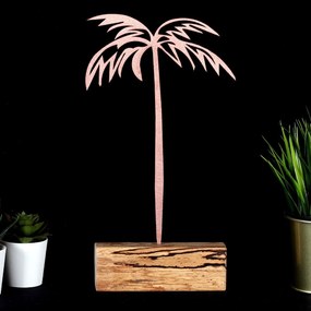 Kovová dekorace Palm 35 cm bronzová