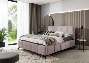 Eltap Čalouněná postel Mist Materiál a barva potahu: Lukso 24 - růžová, Rozměry (cm): 180x200