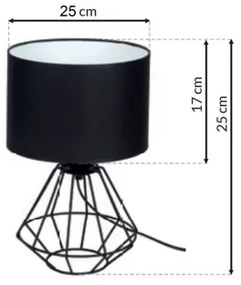 Stolní lampa COLIN 1xE27/60W/230V