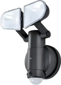Schwaiger LED duální senzorové svítidlo černá / Venkovní nástěnné svít