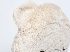 Dětský dekorační polštářek MEDVÍDEK 27cm, béžový