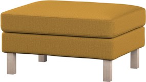 Potah na podnožku IKEA Karlstad barva žlutá látka pletený vzor