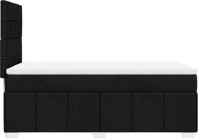 Box spring postel s matrací černá 80 x 200 cm textil 3291497