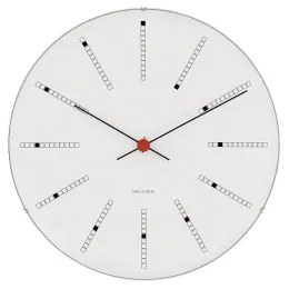 Nástěnné hodiny Bankers White 21 cm Arne Jacobsen Clocks