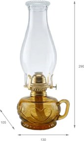Brilagi - Petrolejová lampa MERLIN oranžová