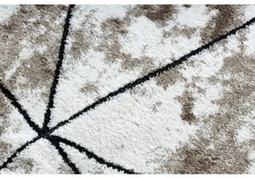 Moderní kulatý koberec COZY Polygons, geometrický,trojúhelníky Stru velikost kruh 200 cm | krásné koberce cz