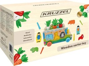 Třídič - dřevěné auto Kruzzel 26250