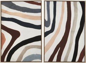 Obrazy v sadě 2 ks s rámem/na plátně 63x93 cm Astratto – Premier Housewares